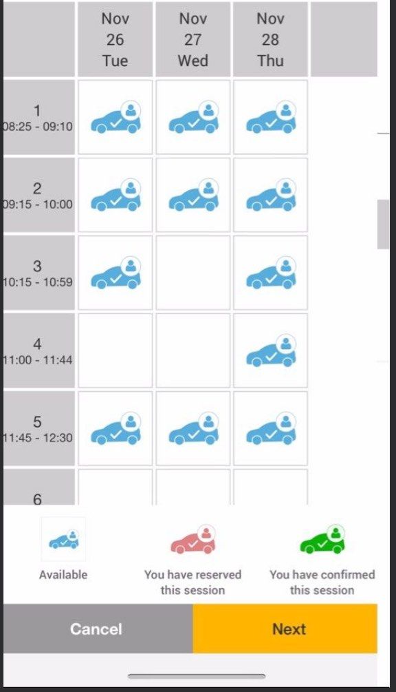 CDC slots booking helper | TP test | cdc practical slots booker service ...