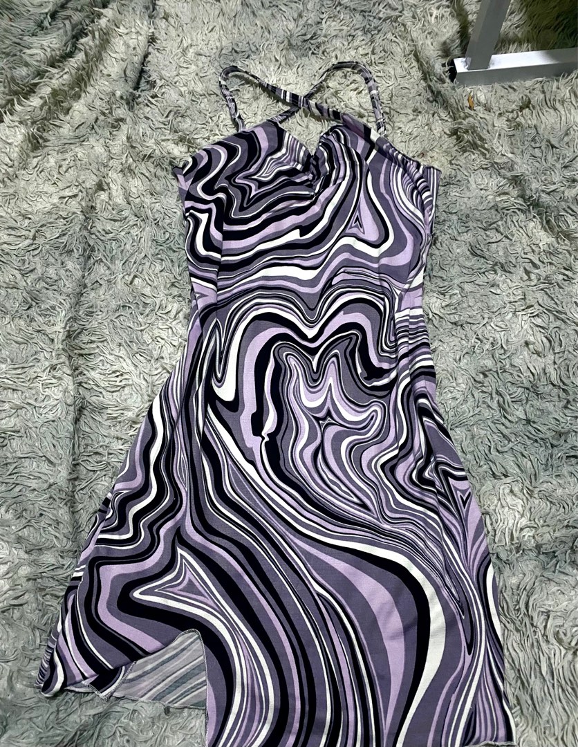 Chic Violet Midi Dress - Timeless & Versatile, Women's Fashion, Dresses ...