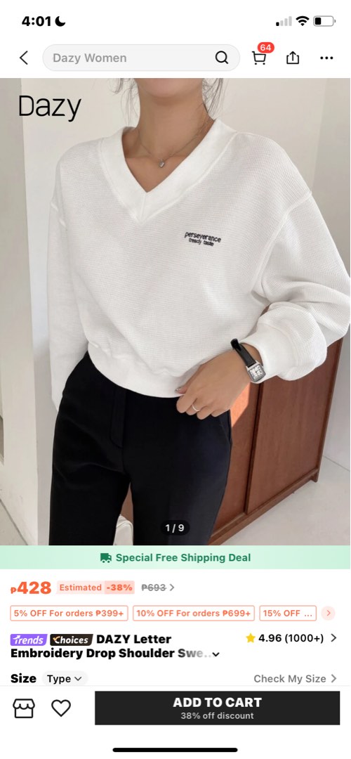 Dazy pullover, Women's Fashion, Tops, Longsleeves on Carousell