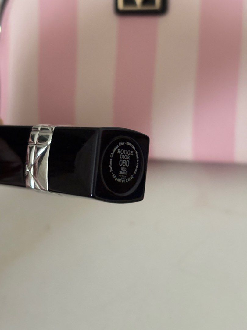 Dior Rouge 080 Red Smile Lipstick - Classic Bold Red, Beauty & Personal Care, Face, Makeup on ...