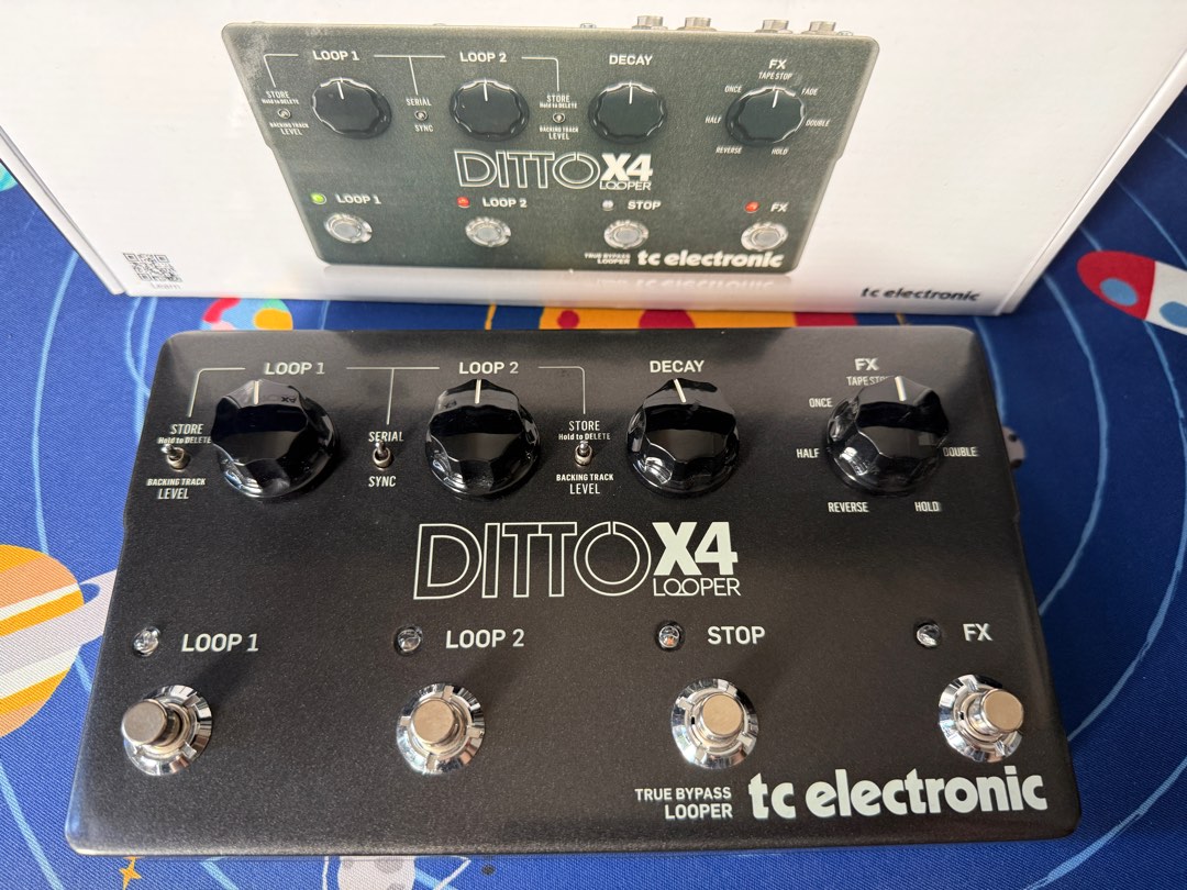 Ditto x4 looper guitar pedal (TC Electronic), Hobbies & Toys, Music ...