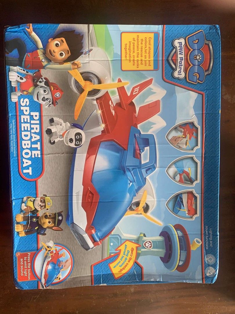 Dog Paw Patrol Pirate Speed Boat, Hobbies & Toys, Toys & Games on Carousell