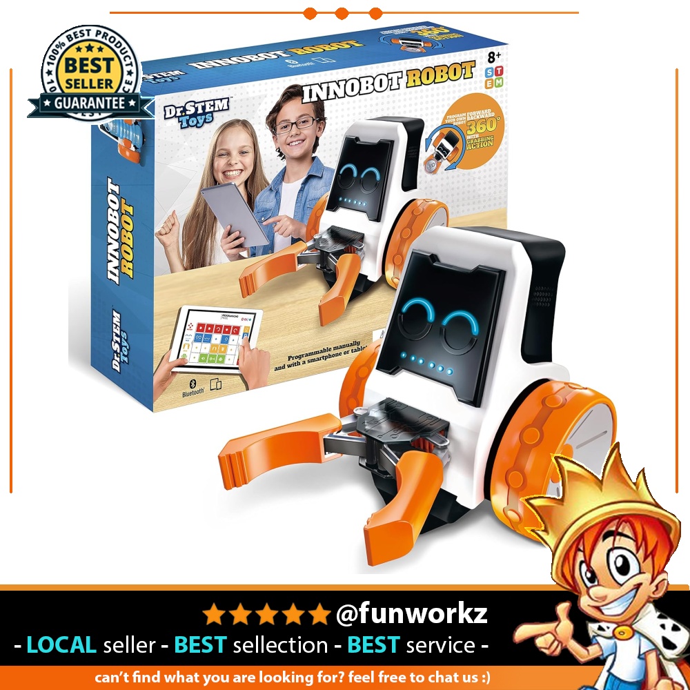 Dr. STEM Toys Innobot Coding Robot Toy | Robotics Science Kit for Kids Ages 8 & Up | Bluetooth ...