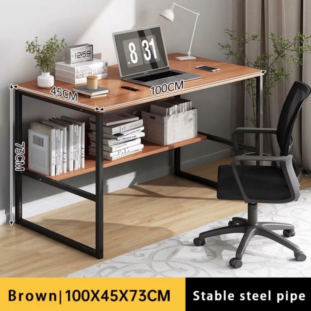 Durable Home Office Work Desk | Space Saving Bedroom Computer Table ...