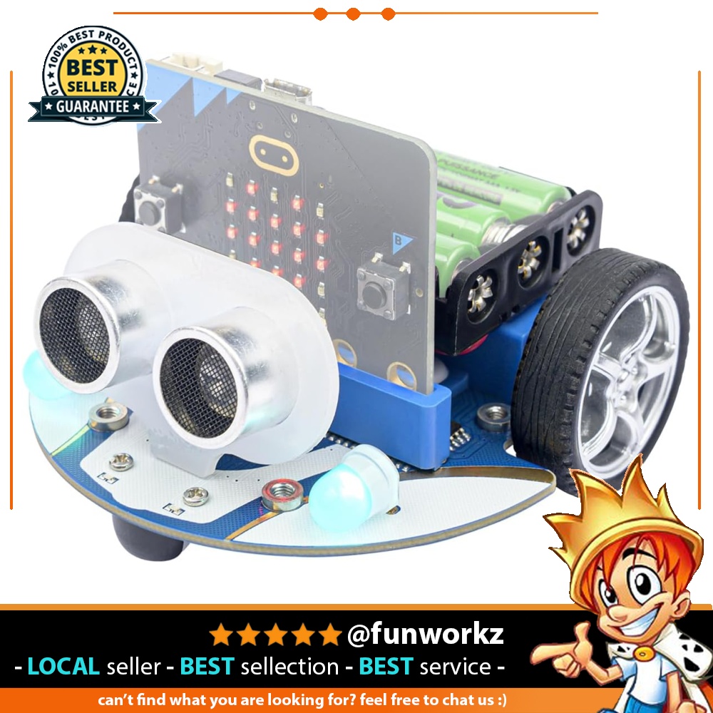 Elecfreaks microbit Smart Cutebot Kit for Kids BBC Micro:bit Robot Car ...