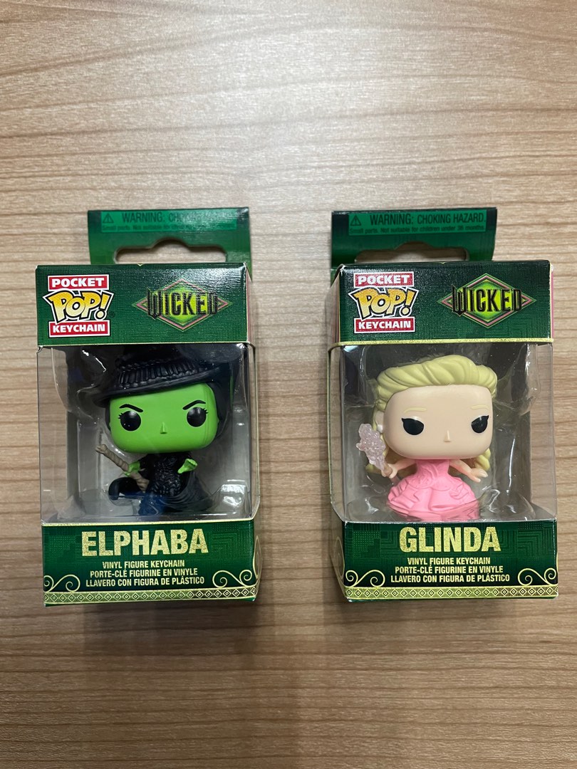 Elphaba and Glinda -Wicked Pocket Pop Keychain, Hobbies & Toys, Toys & Games on Carousell