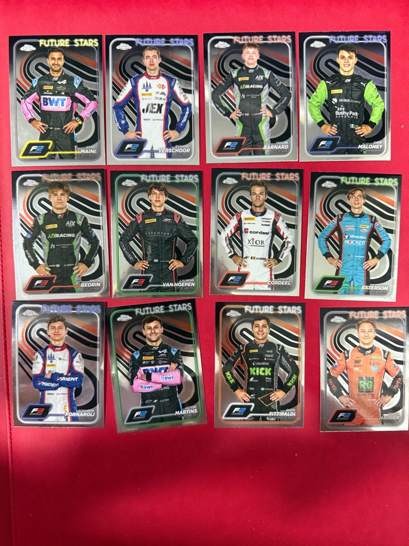 F1 Topps Chrome 2024 F2 & F3 cards, Hobbies & Toys, Memorabilia ...