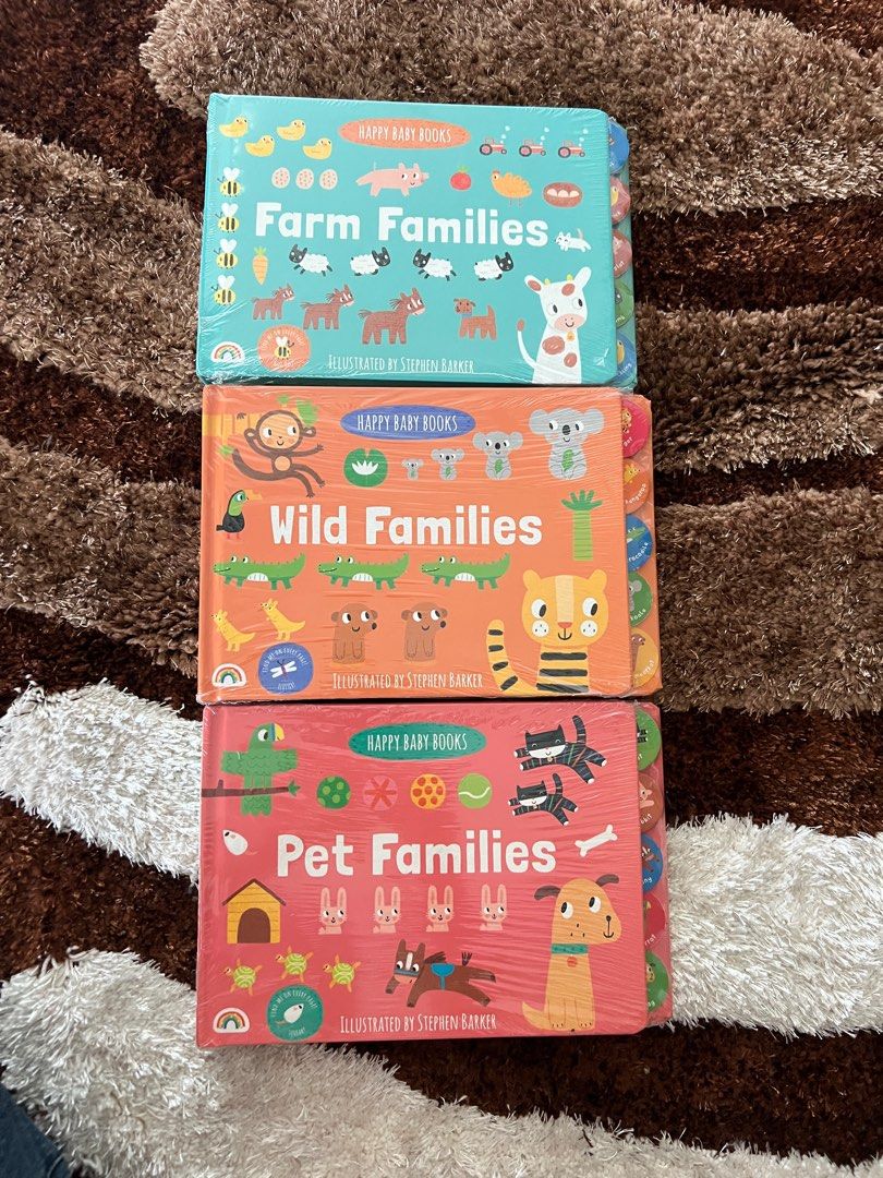 Farm/ Wild/ Pet Families Hardcover Kids Book - Age: 1+ years onwards ...