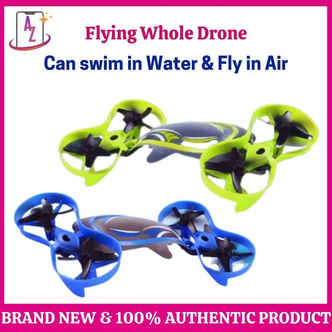 Flying Whale Drone 6 Axis | Can swim in Water & Fly in Air | Quadcopter ...