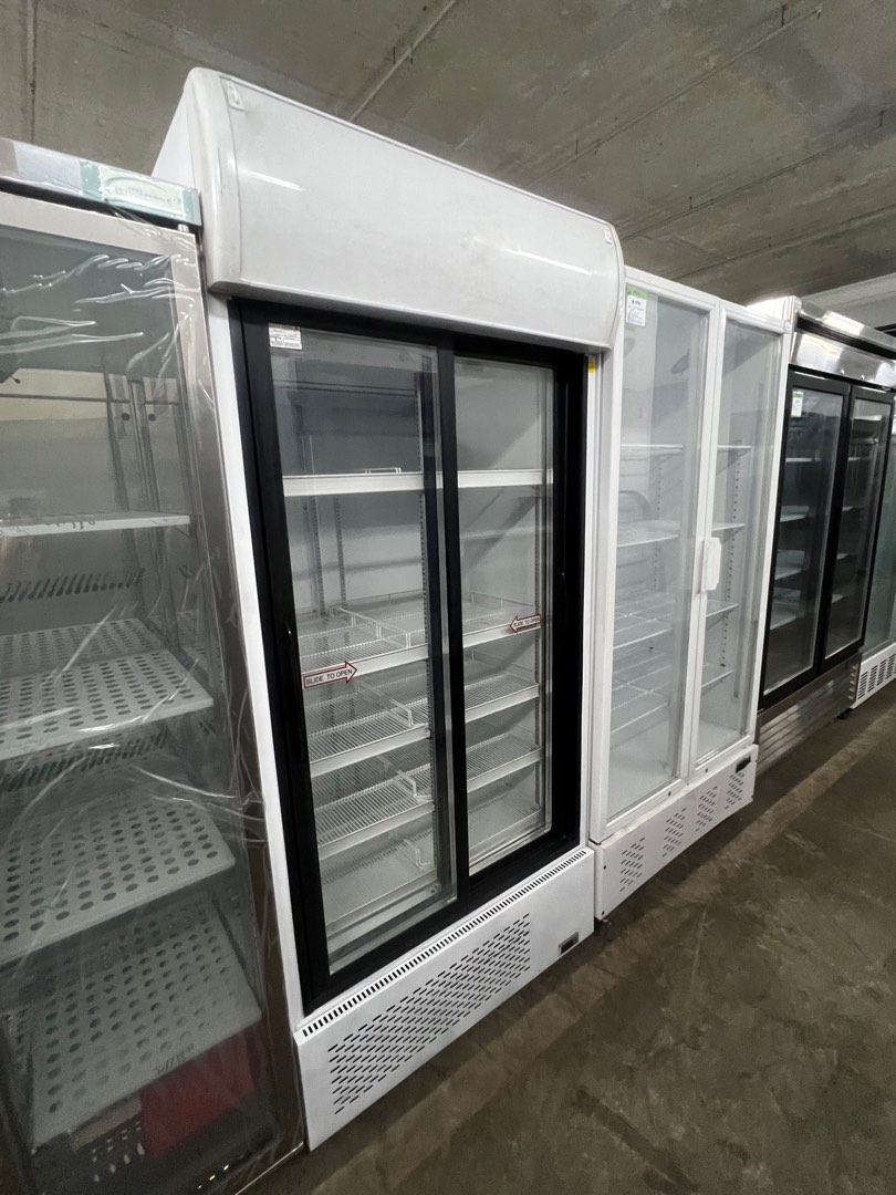 (Free delivery and warranty) Sanden intercool 2 glass door chiller SRCL-1000/ sliding door ...