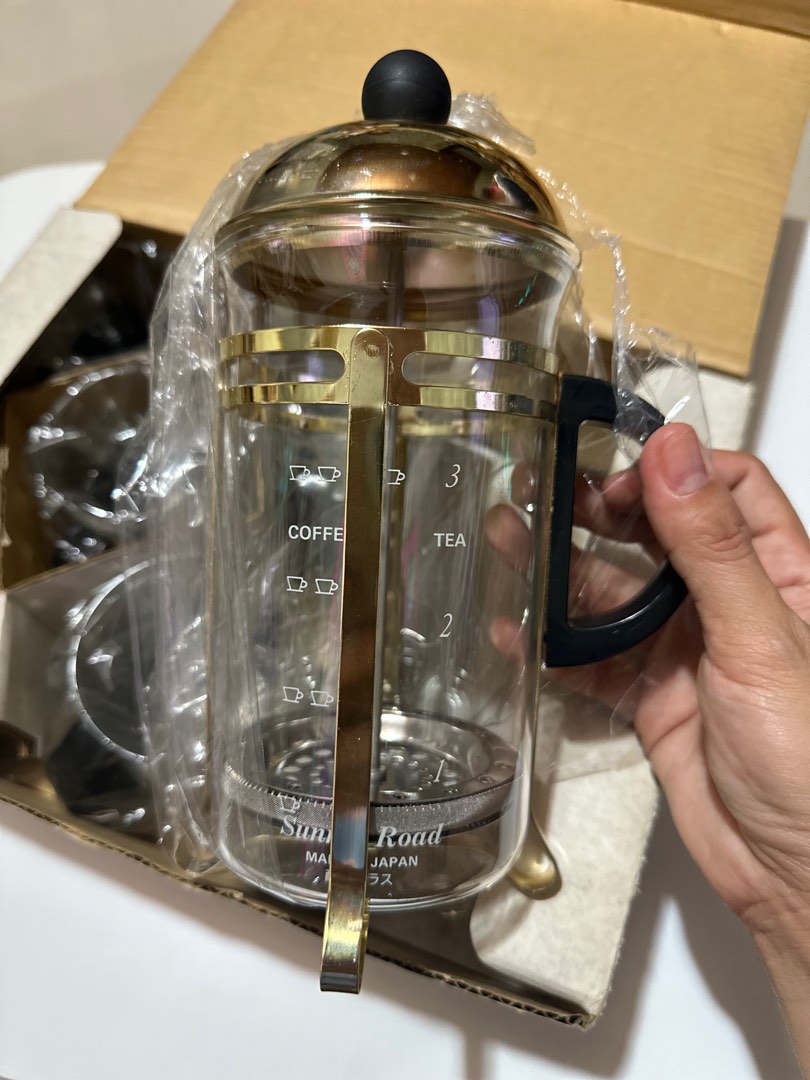 French coffee press set/ tea/coffee server and and tea/coffee cup, Furniture & Home Living ...