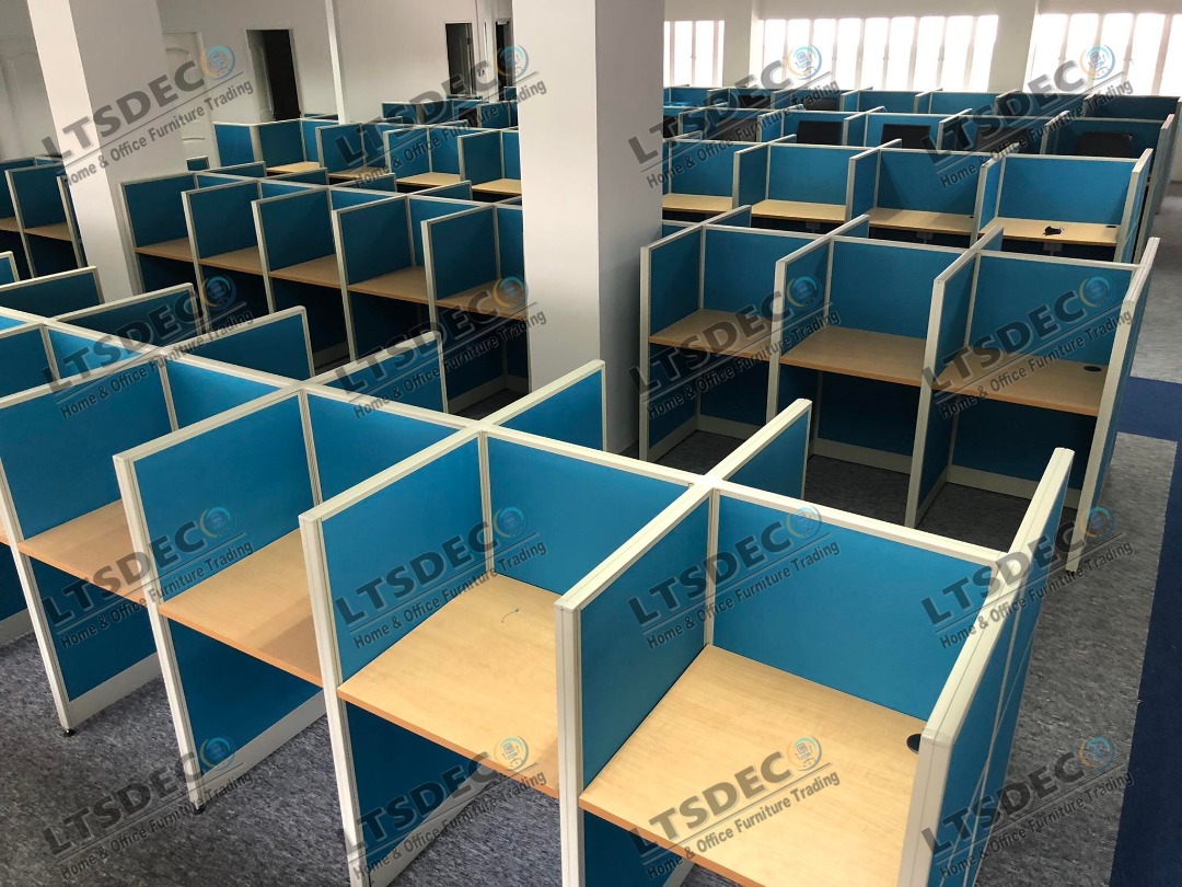 full fabric cubicles workstation tables office partition furniture ...