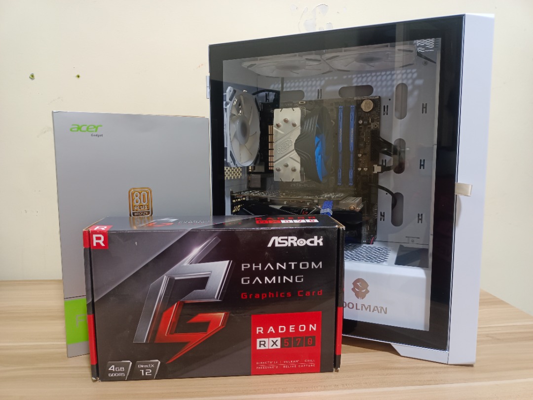 Gaming PC System Unit White Build, Computers & Tech, Desktops on Carousell