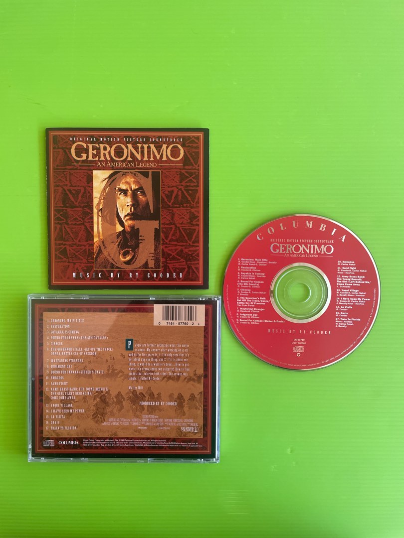 Geronimo Original Motion Picture Soundtrack Album CD, Hobbies & Toys ...