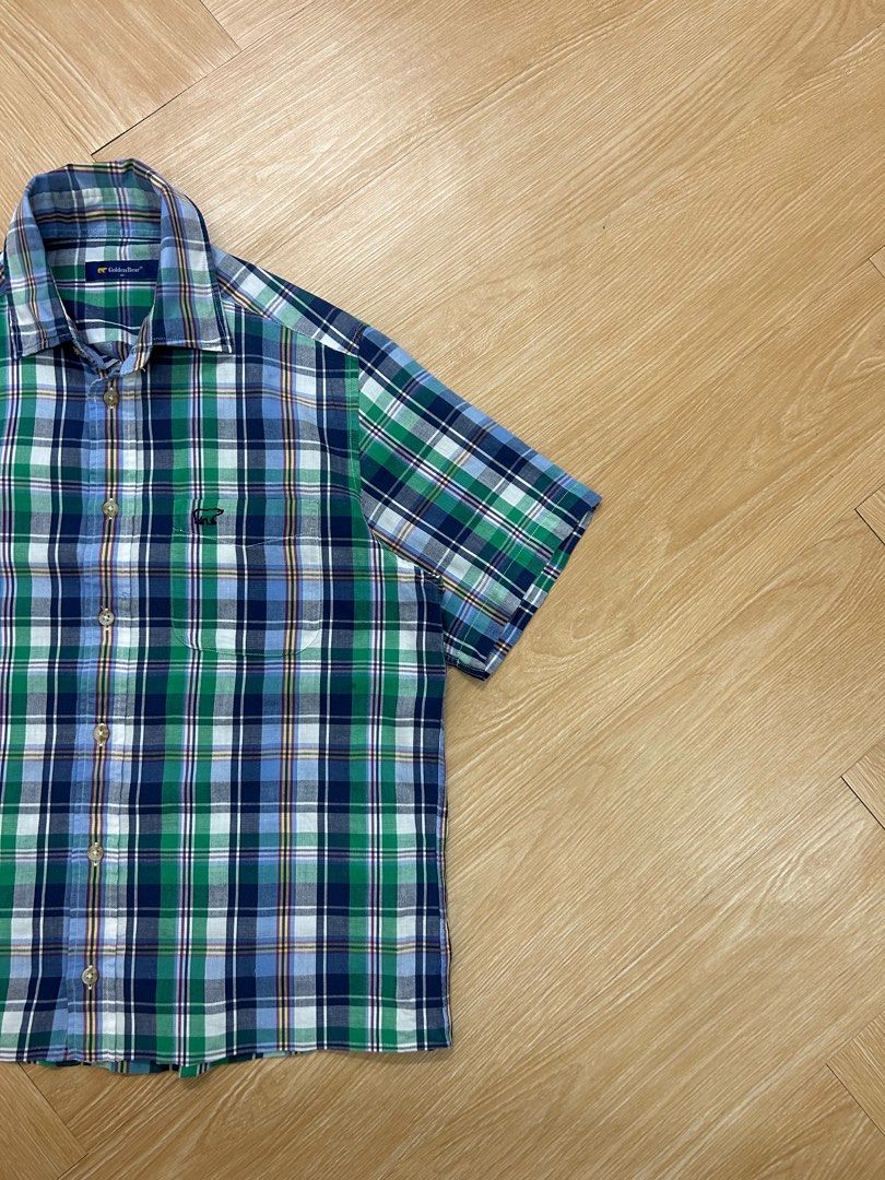 Golden bear boxy shirt, Men's Fashion, Activewear on Carousell
