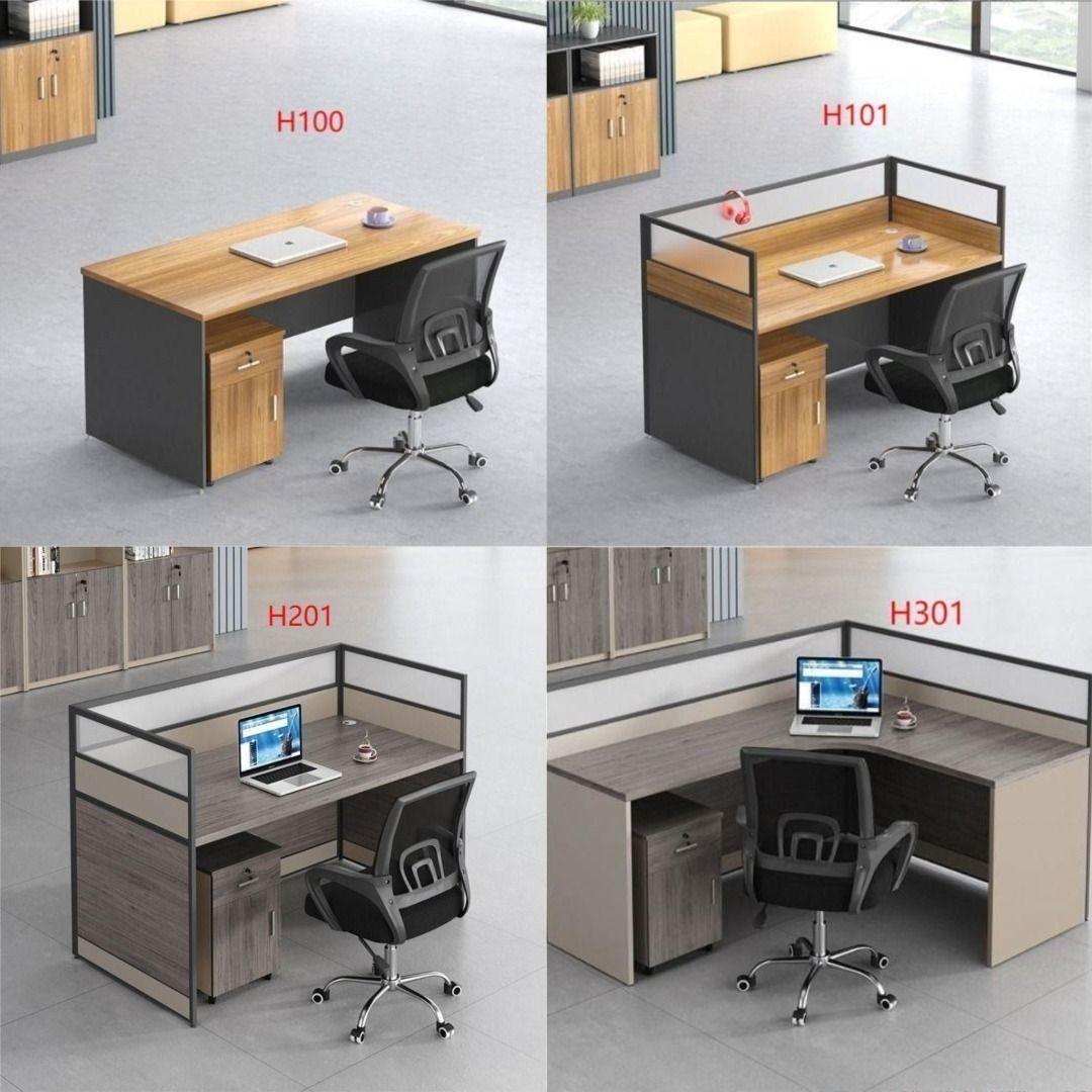 H100 H101 H201 H301 Executive Workstation,with high partition,with ...