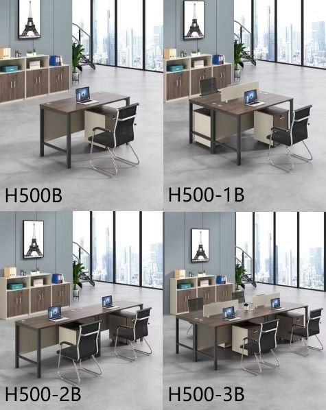 H500B H500-1B H500-2B H500-3B Executive Workstation, with/without ...