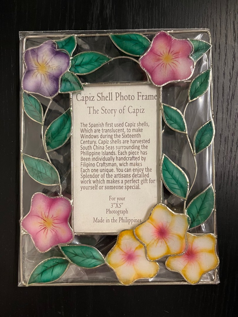 Handcrafted capiz shell photo frame, Hobbies & Toys, Stationery & Craft ...