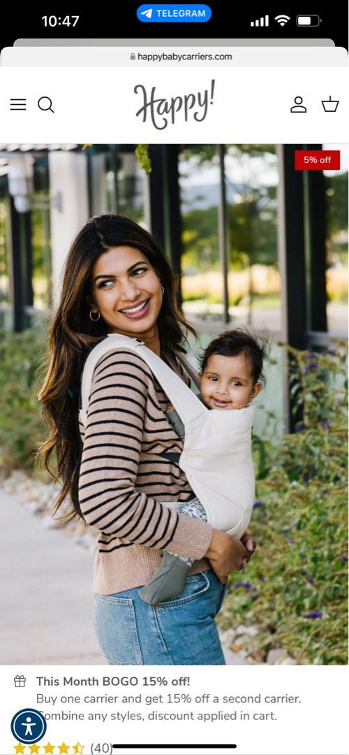 HBC Happy Baby Carrier Revolution (forward facing option), Babies ...