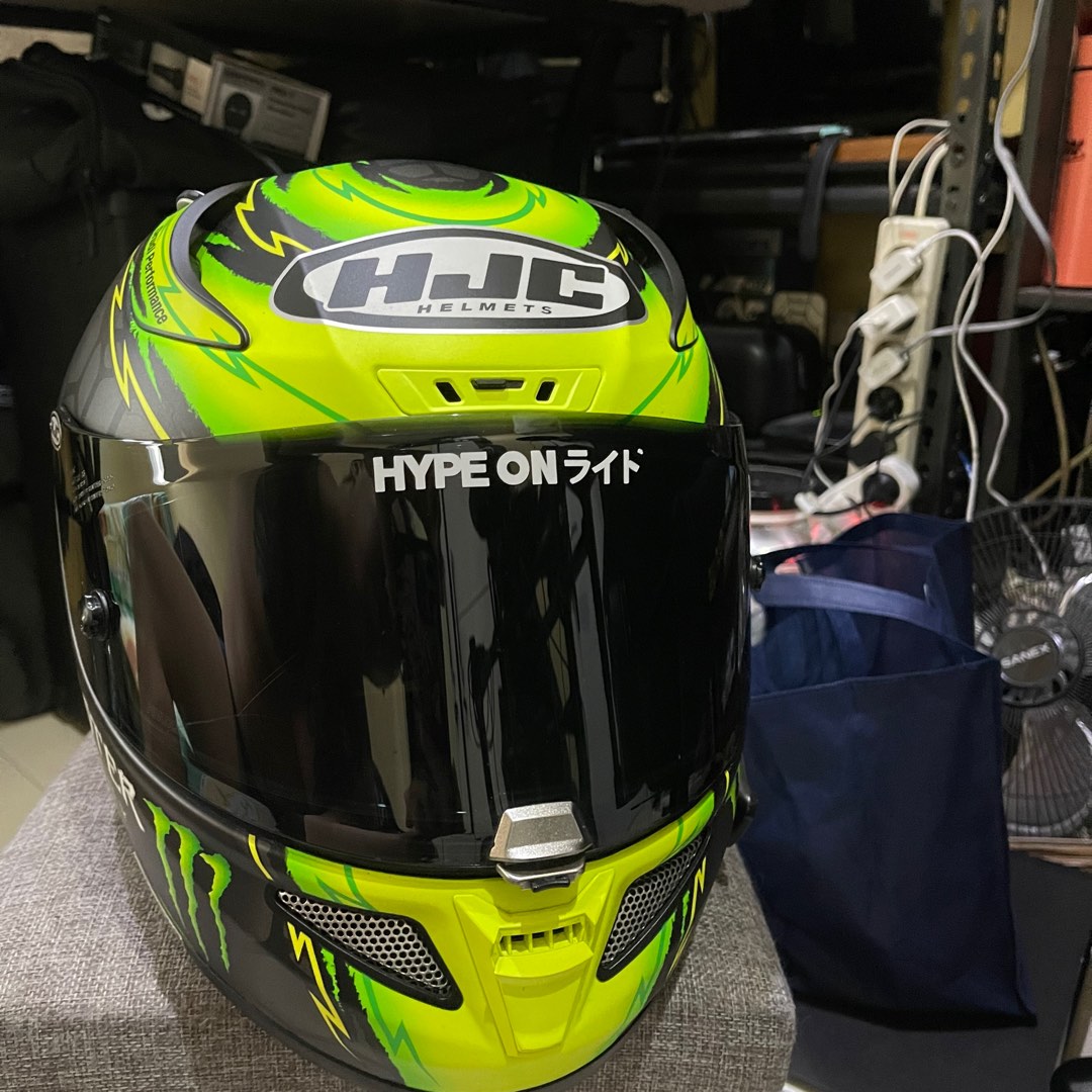 Helm hjc rpha 11 crutchclow + packtalk bold, Motor di Carousell