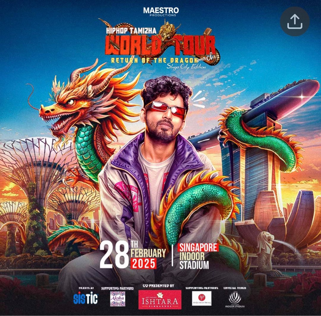 Hip Hop Tamizha Concert, LAST TICKET AVAILABLE!!, Tickets & Vouchers ...