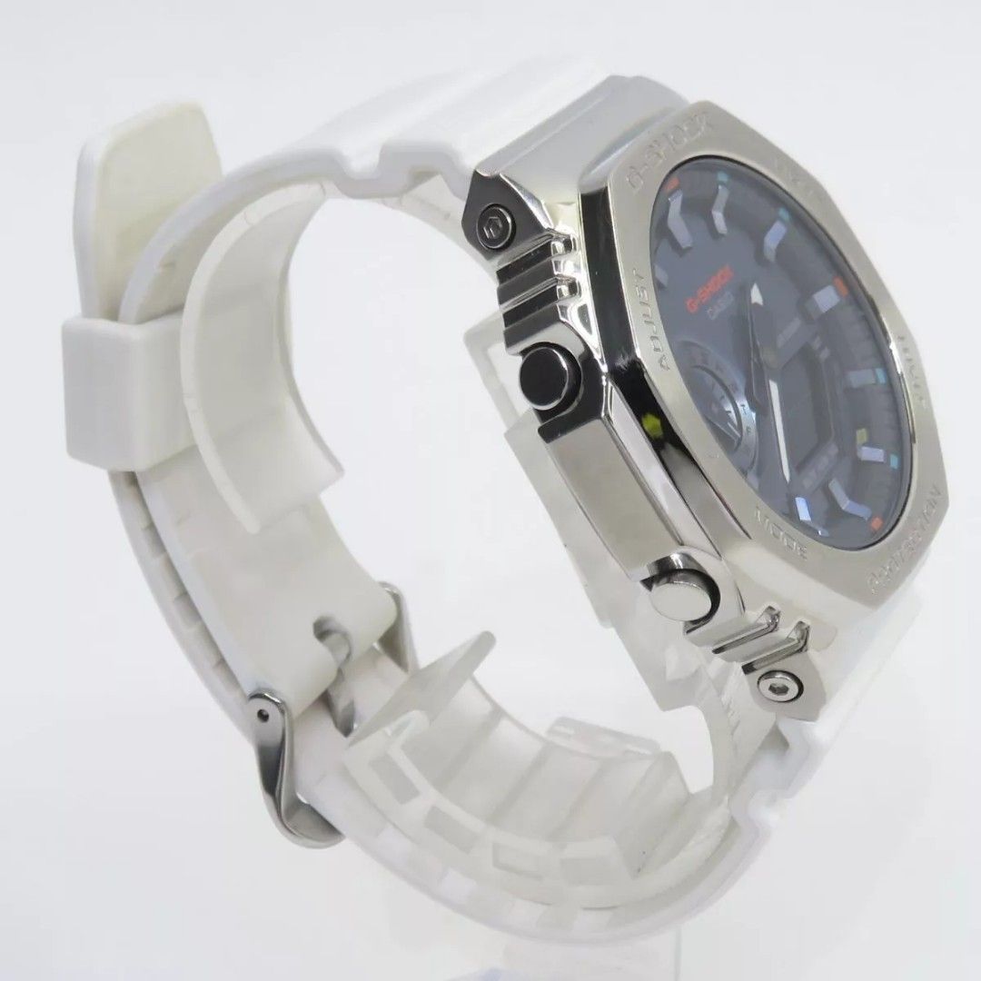 (Hot Sales) 100% Original G-shock Casio GM 2100 White Golf Metal series ...