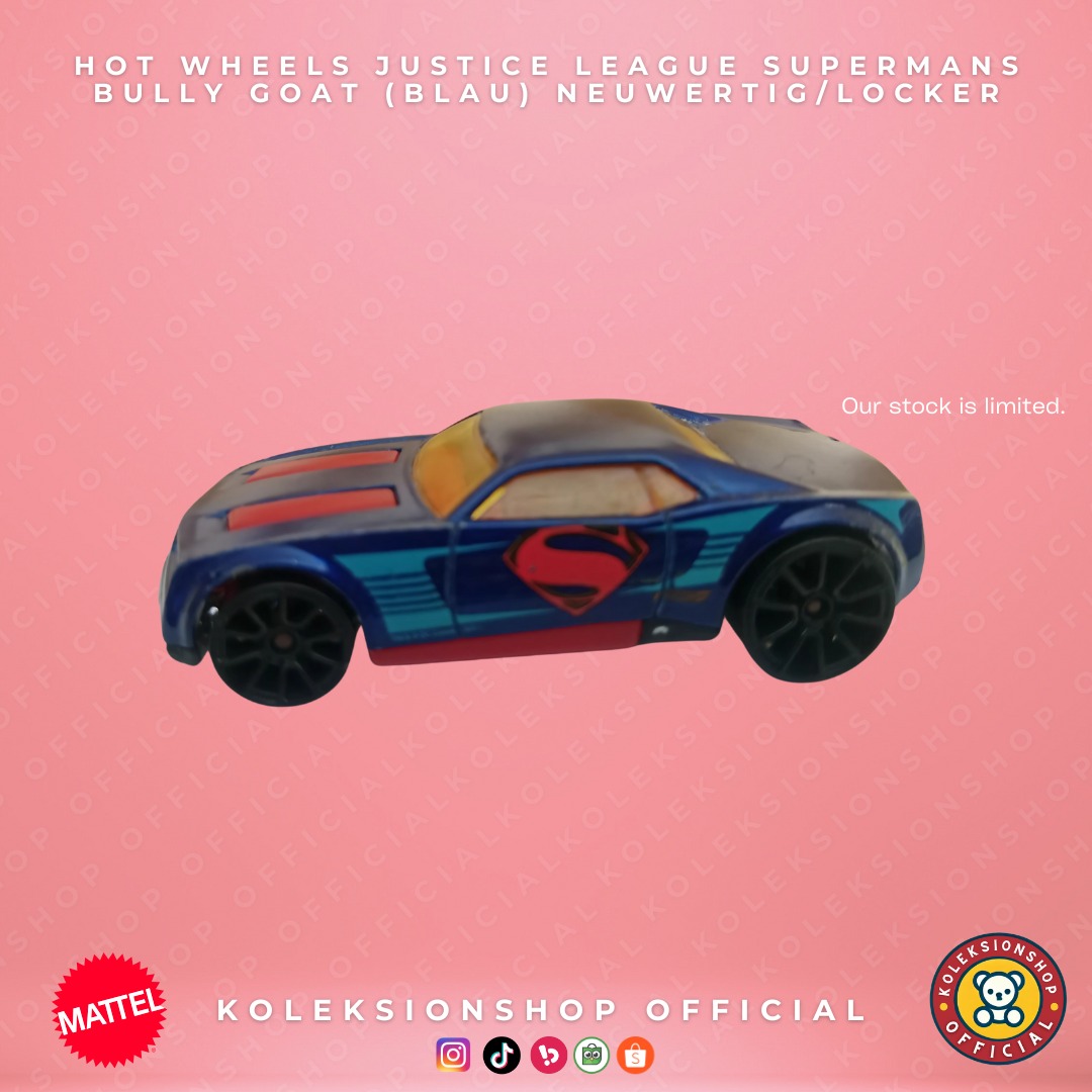 Hot Wheels Justice League Supermans Bully Goat (Blau) Neuwertig/Locker ...