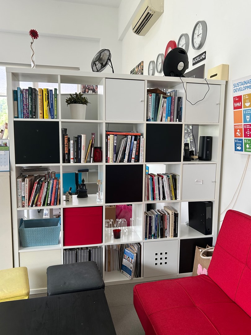 IKEA Kallax Shelving Unit 5x5, Furniture & Home Living, Furniture ...