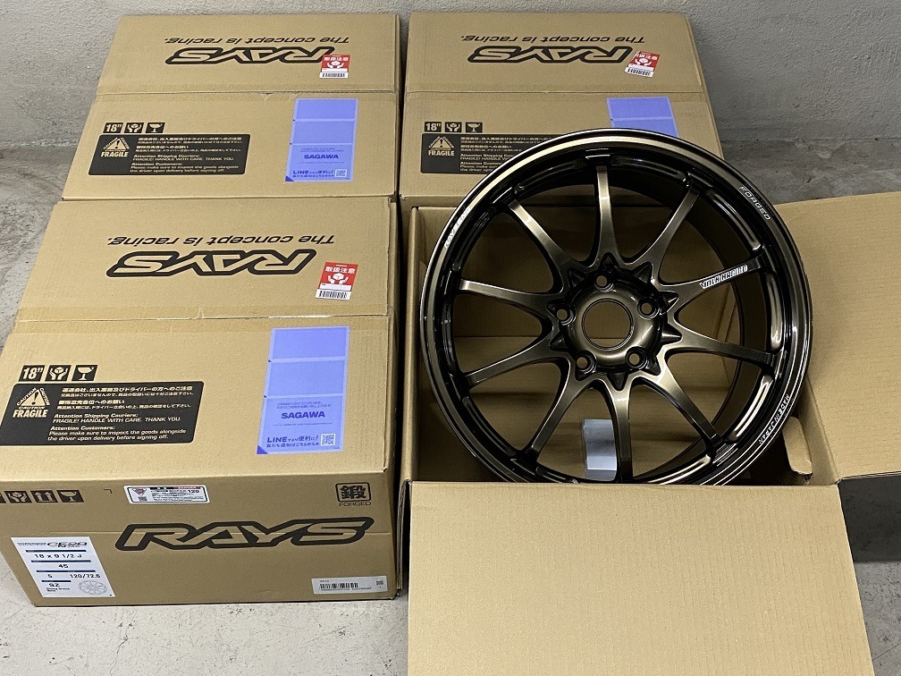 In stock/ready to ship RAYS CE28 N-plus 18 inch 9.5J+45 5H120 Color SZ ...