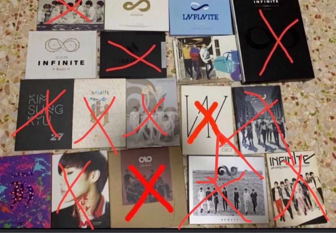 INFINITE ALBUMS FROM DEBUT 인피니트 - no photocards, Hobbies & Toys ...