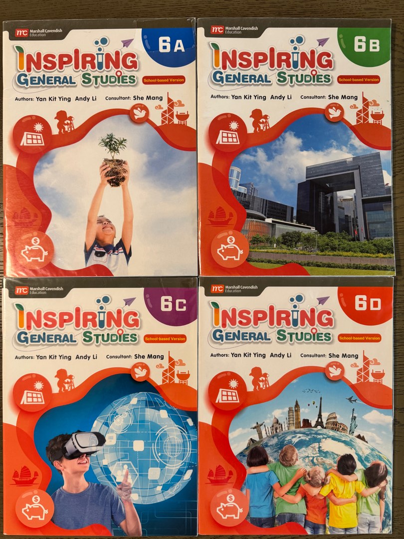 Inspiring General Studies book and workbook 6A 6B 6C 6D, 興趣及遊戲, 書本 & 文具 ...