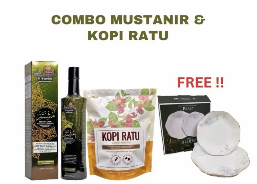 JRM MUSTANIR + KOPI RATU WITH FREEGIFT!, Health & Nutrition, Health ...