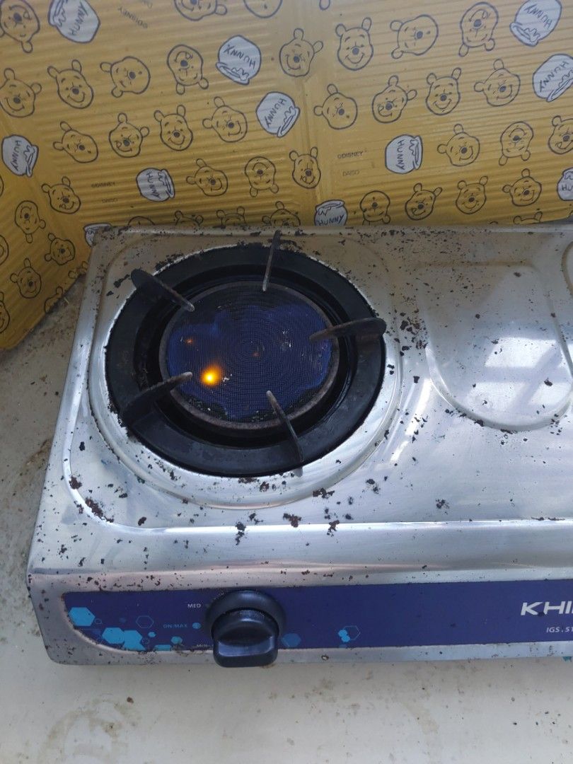 Khind gas stove gas cooker and 14kg gas tank. Dapur gas masak ...