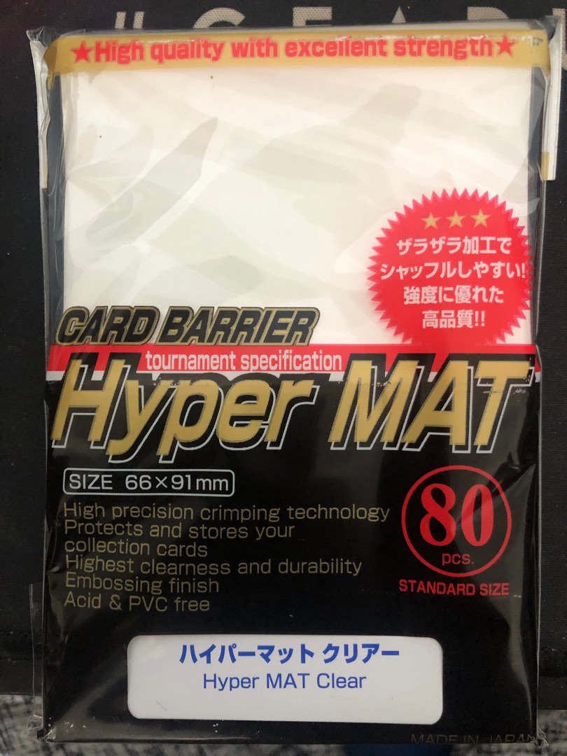 KMC Hyper mat standard sized card sleeves, Hobbies & Toys, Collectibles ...