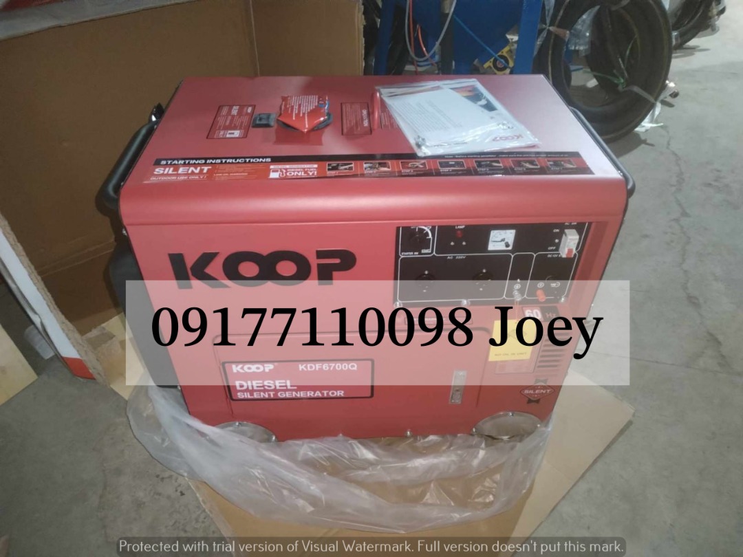Koop Air Cooled Diesel Generator, Furniture & Home Living, Furniture ...
