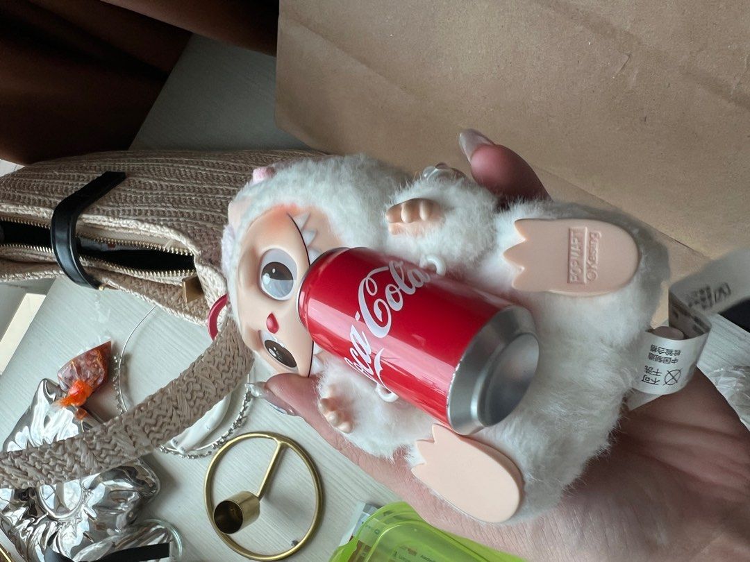 Labubu white coca cola, Toys & Collectibles, Mainan di Carousell