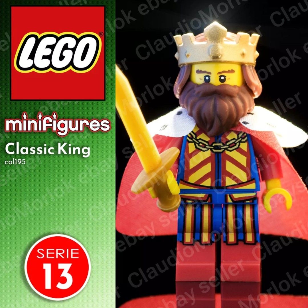 Lego 71008 Series 13 Minifigures Classic King 連底板 說明書 包裝袋 (全新開袋確認), 興趣及 ...
