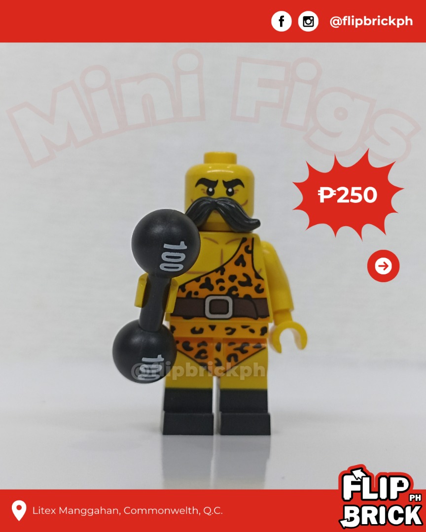 LEGO Strongman Minifigure, Hobbies & Toys, Toys & Games on Carousell