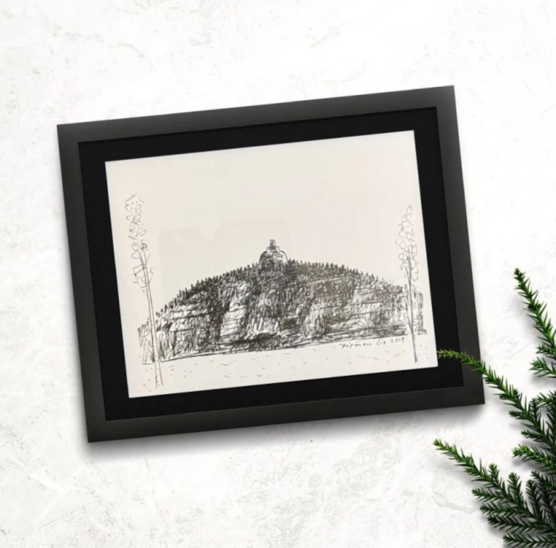 Limited Hand Drawing ‘CANDI BOROBUDUR #4’ • Lukisan Tangan • Painting ...