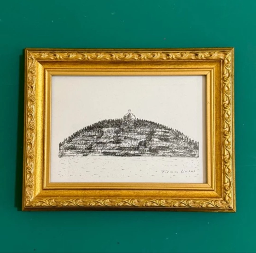 Limited Lukisan Candi Borobudur #1 . Lukisan. Drawing Pen, Desain ...