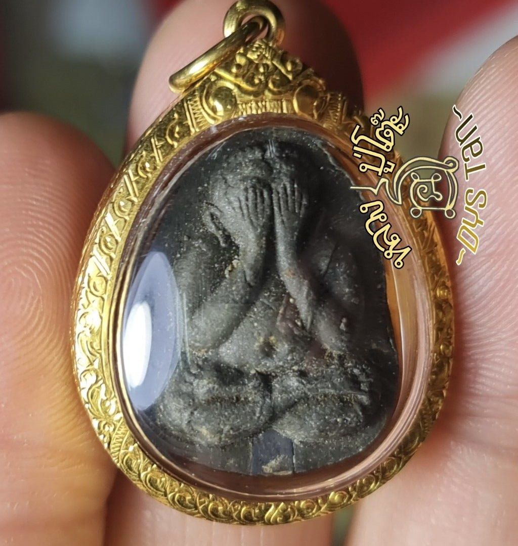 LP TOH Pidta Yant Duang Lek BE2521~2523 Thai amulet with SMK card ...