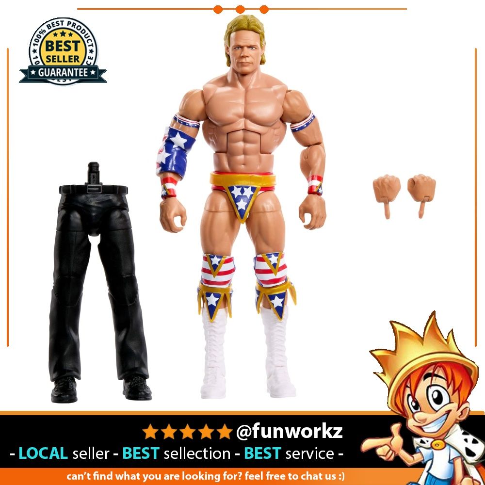 Mattel WWE Elite Collection Action Figure SummerSlam Lex Luger with Accessory and Referee Build ...