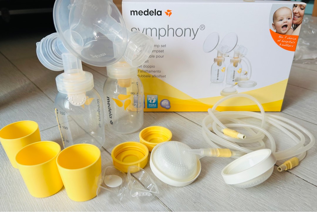 Medela Symphony Double Pump Set - New / open + free Cimilre freehand ...