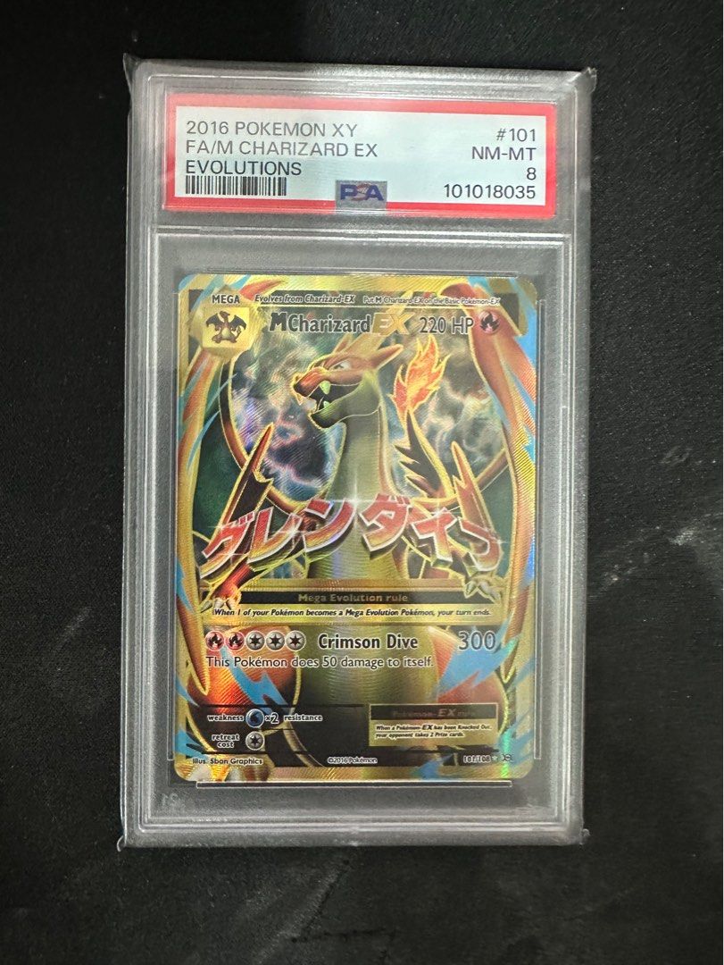 MEGA M CHARIZARD EX FULL ART XY - PSA 8, Hobbies & Toys, Toys & Games ...