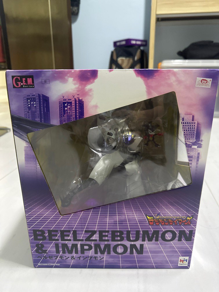 MegaHouse G.E.M. Series DIGIMON TAMERS BEELZEBUMON & IMPMON, Hobbies ...