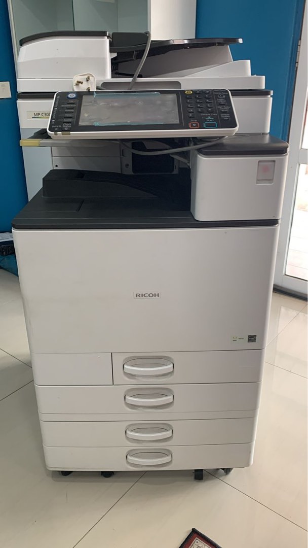 Mesin Fotostat/Print/Scan B&W Ricoh, Computers & Tech, Printers ...