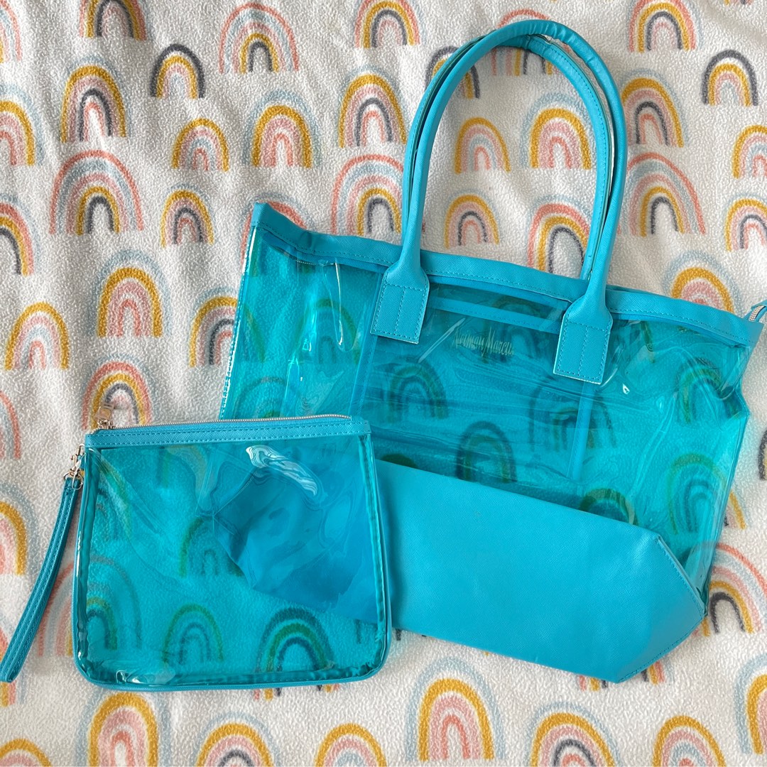 Neiman Marcus See-through tote bag, Women's Fashion, Bags & Wallets ...