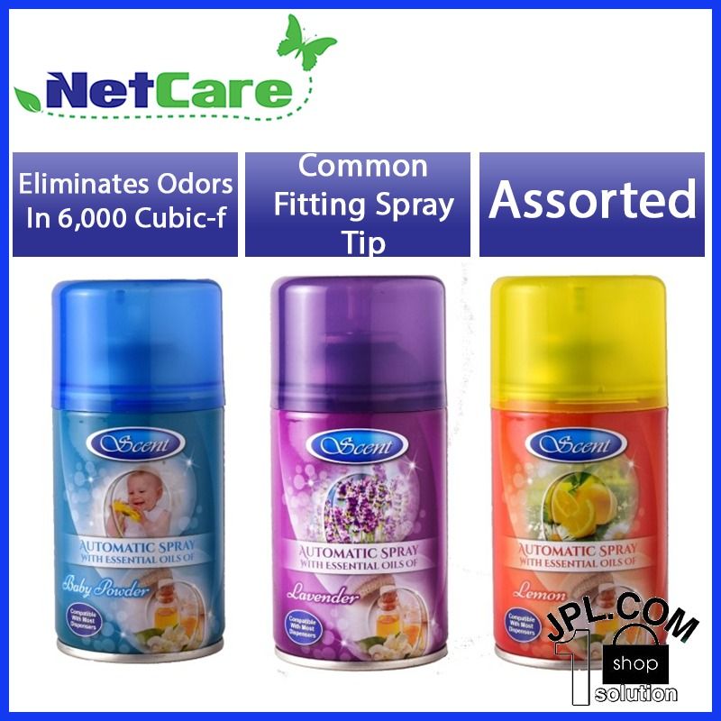 Netcare Scent Ess Automatic Spray Air Freshener (Baby Powder, Lavender ...