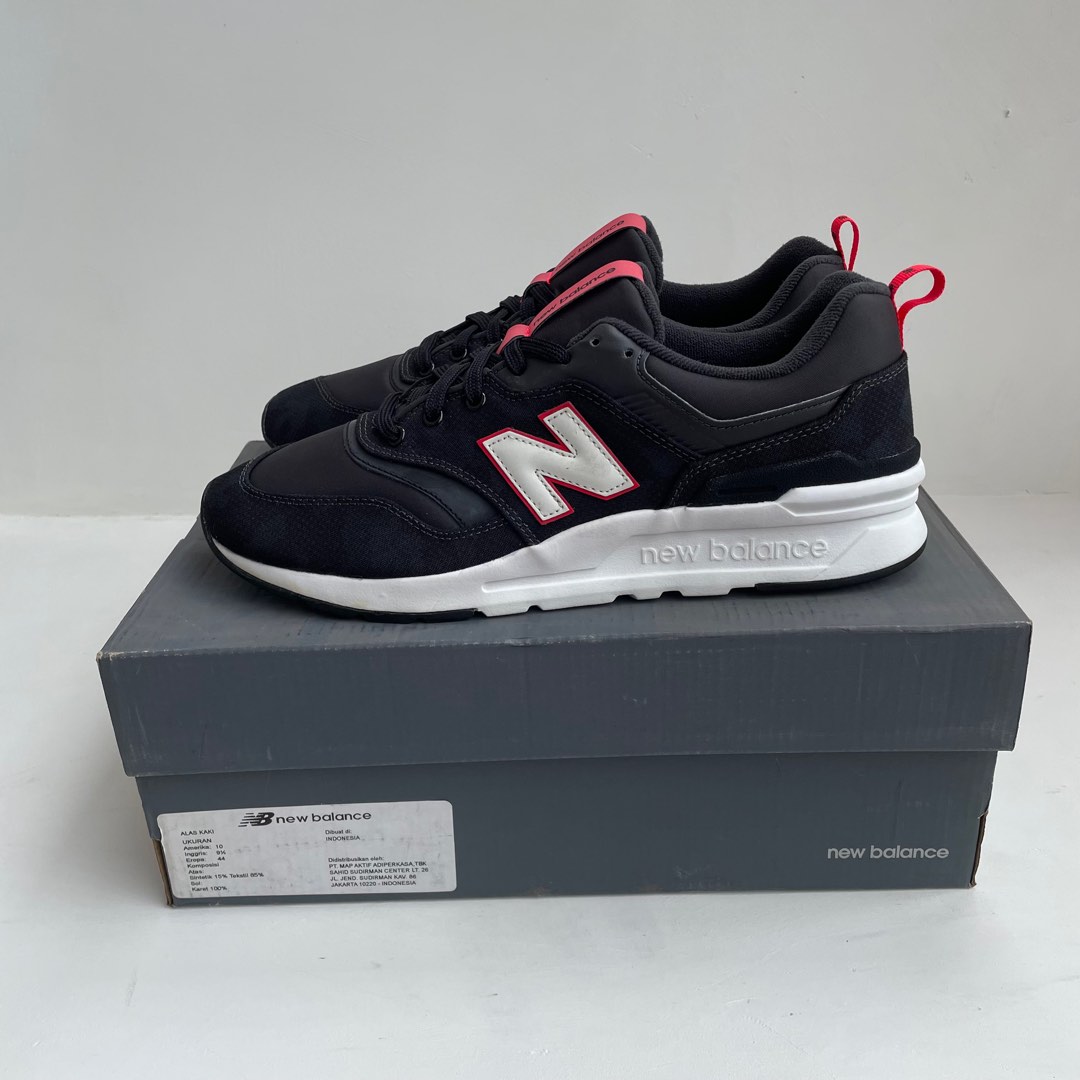 New Balance 997HBF Black Red Nylon ORIGINAL RESMI MAP, Fesyen Pria ...