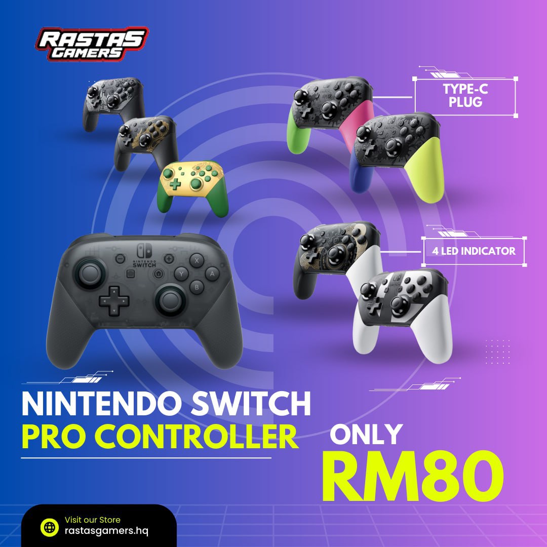 new Nintendo Switch Pro Controller, Video Gaming, Gaming Accessories ...